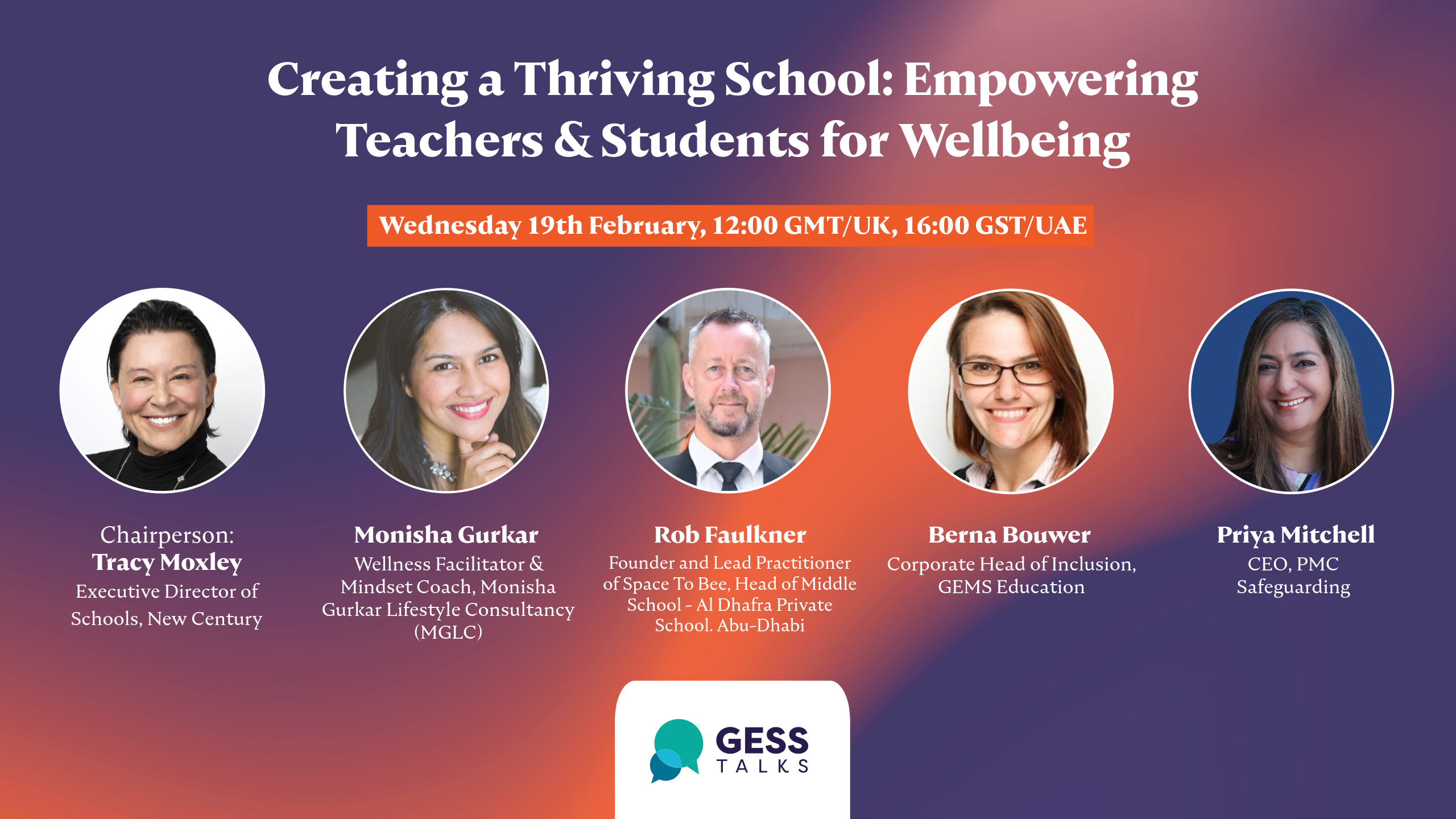 GESS Talks - Webinar 34: Empowering Teachers & Students for Wellbeing | GESS Education